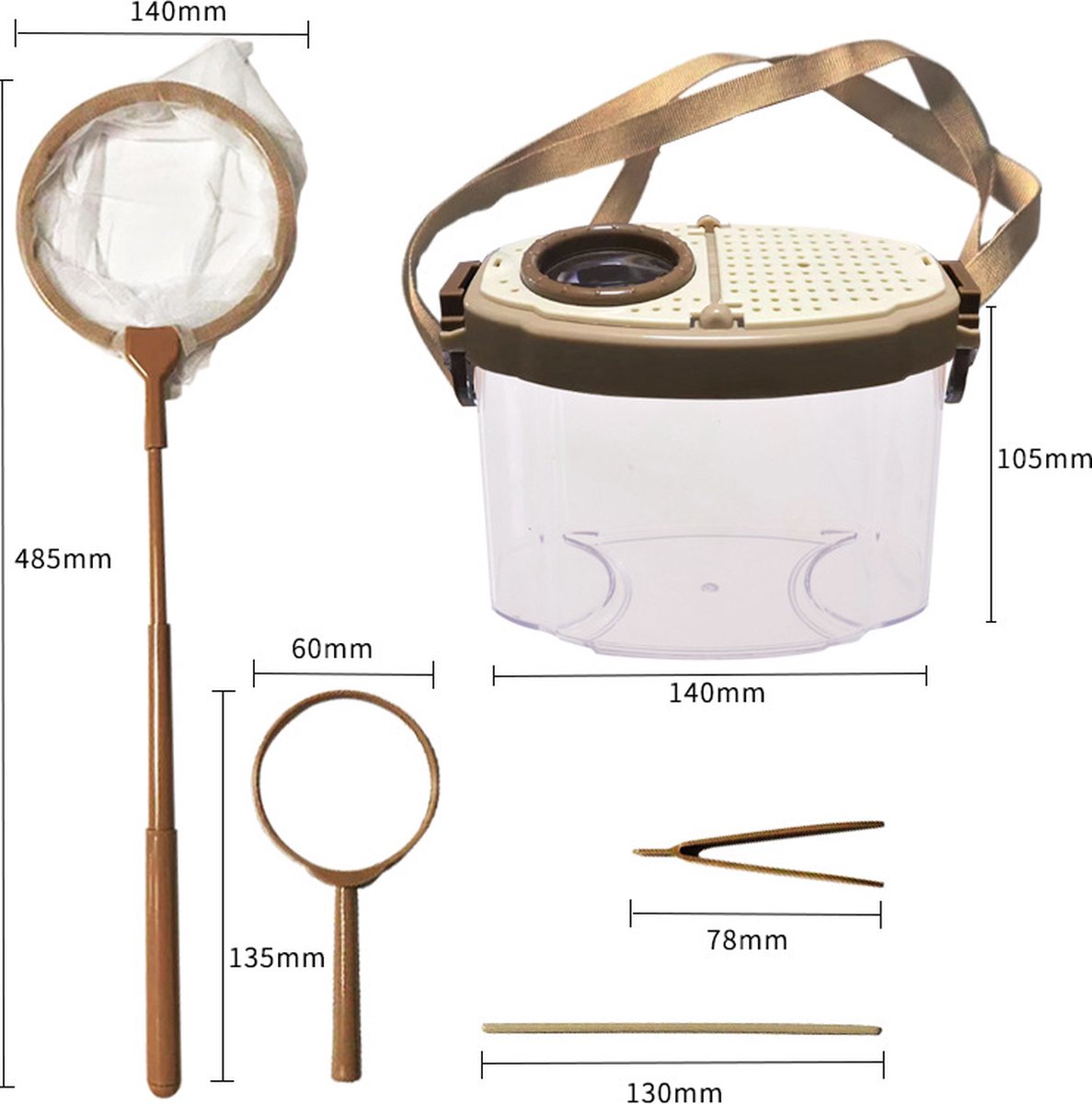 RETRO Insecten speelgoed set 6-delig – onderzoek voor kinderen ...