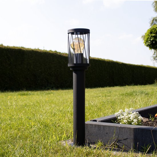 LED Tuinpaal - sokkel - Staande buitenlamp | 50cm | Zwart | IP44 ...