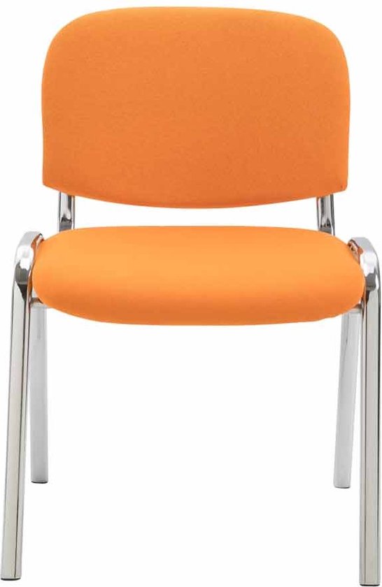 stoel Halima - vergaderstoel - 100% polyurethaan - Oranje - Bezoekersstoel | bol