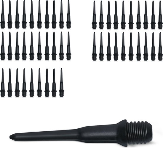 kwmobile 50x dart points van kunststof - Set van 50 dartpunten 2BA - 22mm lengte -... | bol
