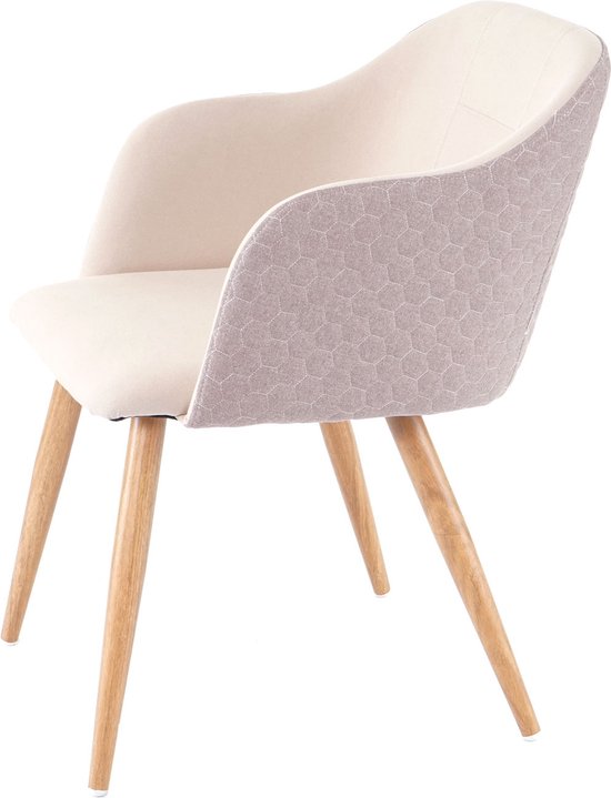 Eetkamerstoel MCW-D71, stoel keukenstoel, retro design, armleuningen ...