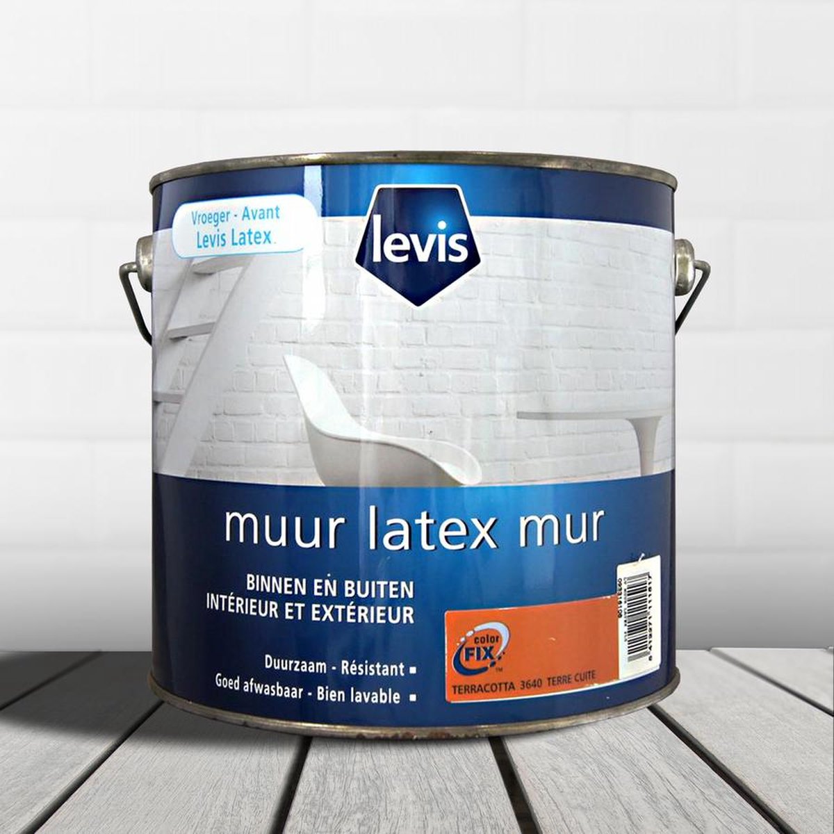 Levis Muur Latex Mur - Terracotta 2.5L | bol