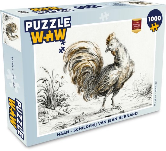 Puzzel - Puzzel 1000 stukjes volwassenen - Haan - schilderij van Jean ...