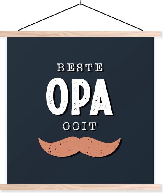 Posterhanger incl. Poster - Schoolplaat - Cadeau man - Opa - Quote ...