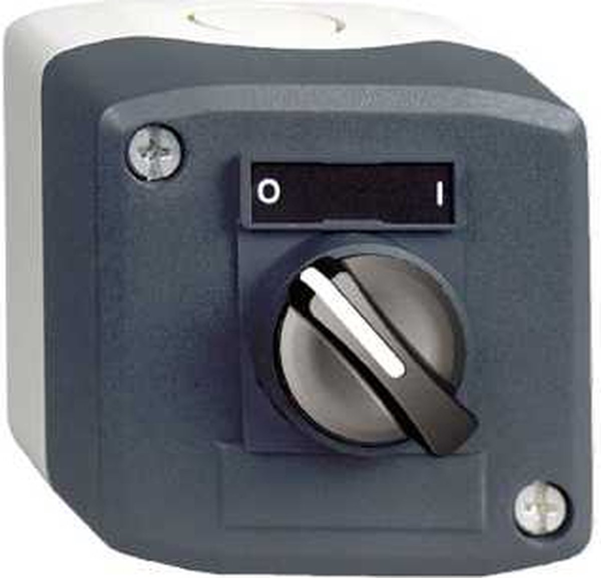 Drukknopkast met keuzeschakelaar - Zwart - 1NO - I/O - Harmony ...