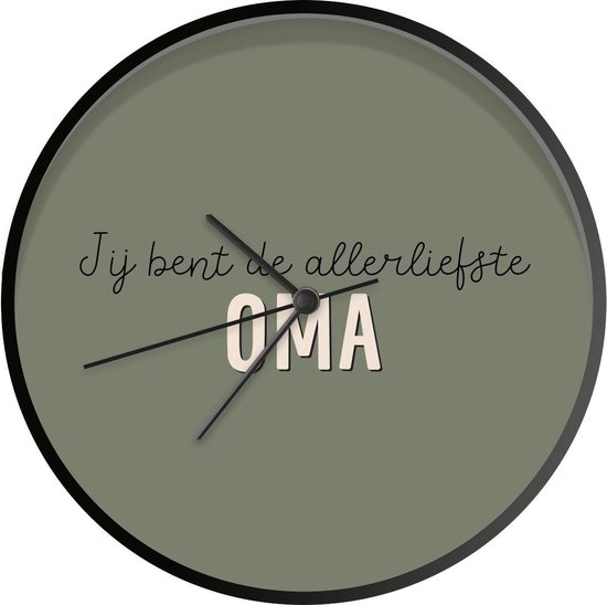 Klok Ø 30 Cm Jij Bent De Allerliefste Oma Spreuken Oma Quotes