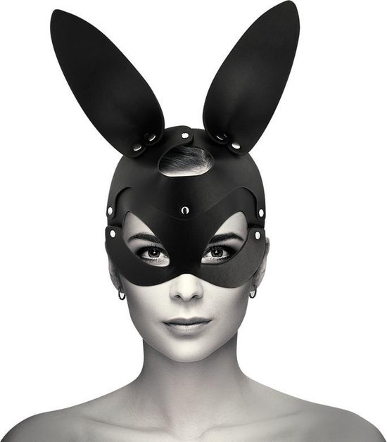 COQUETTE ACCESSORIES | Coquette Vegan Leather Mask With Bunny Ears ...