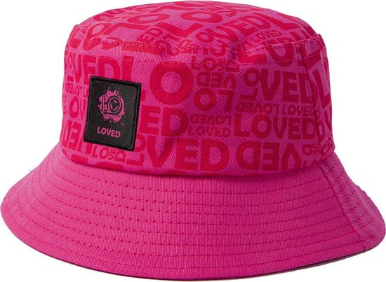 Biggdesign Moods Up Loved Bucket Hat - Zomer Hoed Dames - Roze | bol