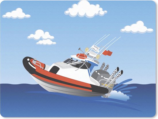 Muismat Groot - Een gedetailleerde cartoon tekening van een ...