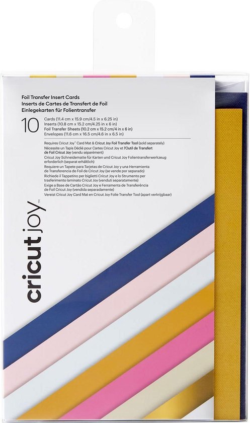 Cricut R30 Insteekkaarten met Folie 11,4x15,9cm – Sensei (10 stuks) | bol