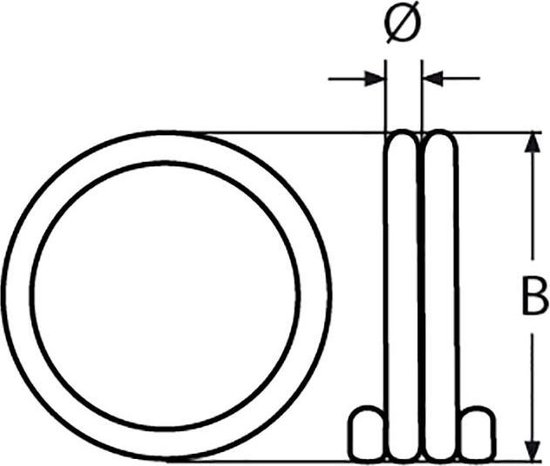 Borgring 1,5 x 26 mm RVS-304 | bol