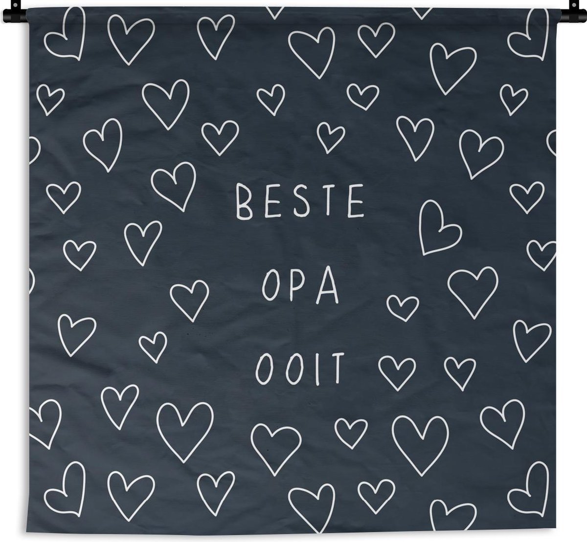 Wandkleed - Wanddoek - Quote - Opa - Vaderdag - Beste opa ooit ...