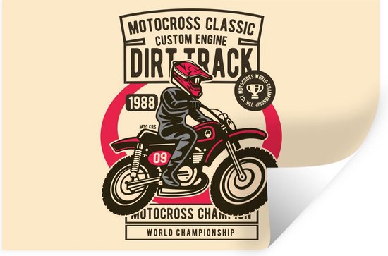 Muurstickers - Sticker Folie - Motor - Vintage - Tekening - 60x40 cm ...