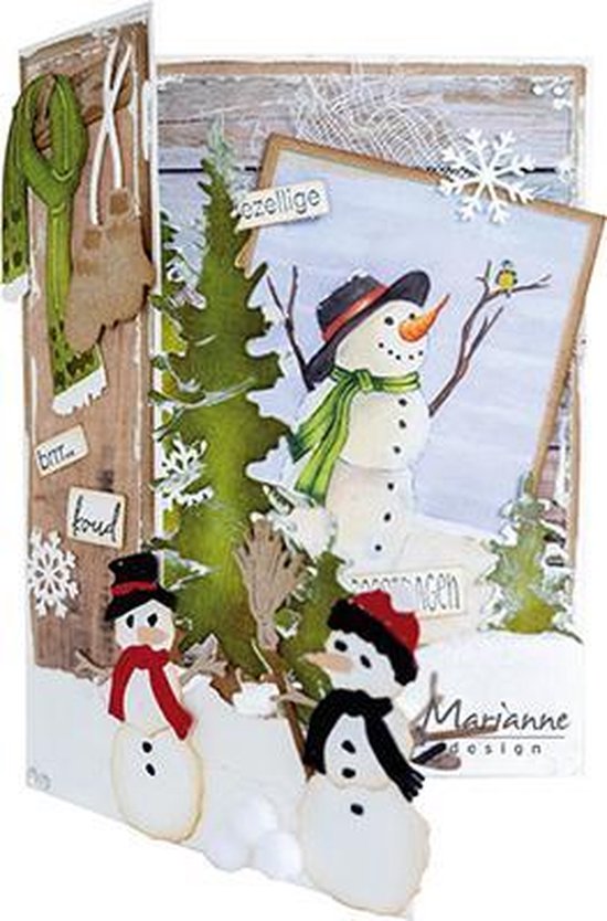 Marianne Design Creatables Snij en Embosstencil - Tiny's Bos - Vouwbaar | bol