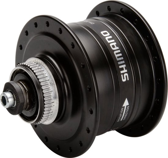 Shimano Dh-3d37-qr naafdynamo 32g uitval disc 6v/3 watt zwart | bol