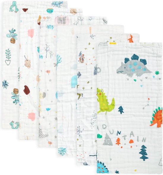 Goodivery ® Zachte en Absorberende Baby Doekjes Set van 6 voor ...