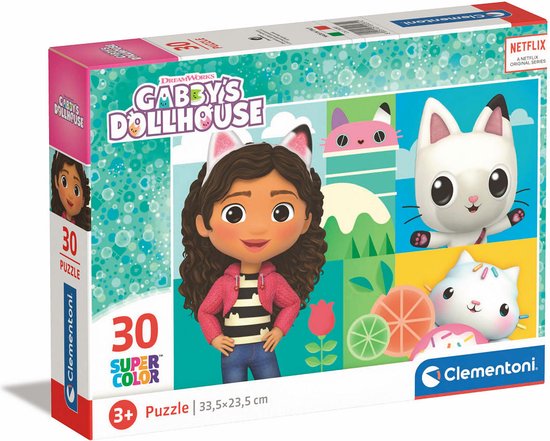 Clementoni - Puzzel - 30 Stukjes - Gabby's Dollhouse - Puzzel Voor ...