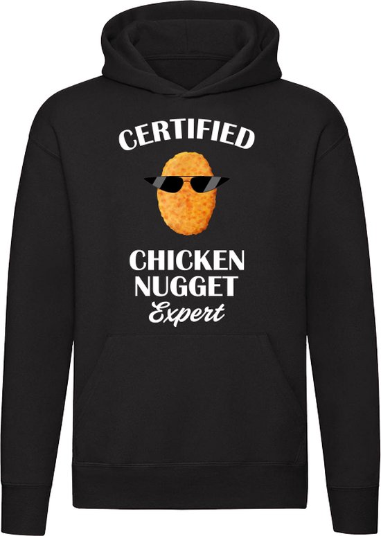 Nugget Expert Hoodie - kennis - kip - grappig - eten - cadeau - hoodie ...