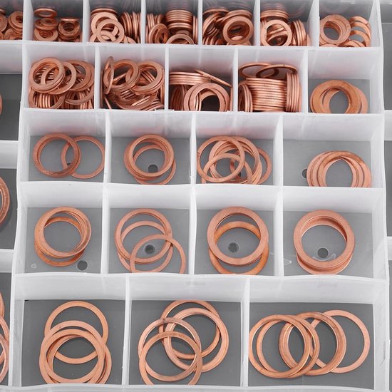 Koperen ringenset - 568 stuks - O-ringen - Koperen pakkingen - Machine ...