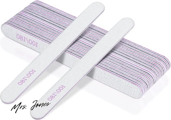 Mrs. Jones Nagelvijlen 15 Stuks Professionele Nagelvijlset 100/180 ...