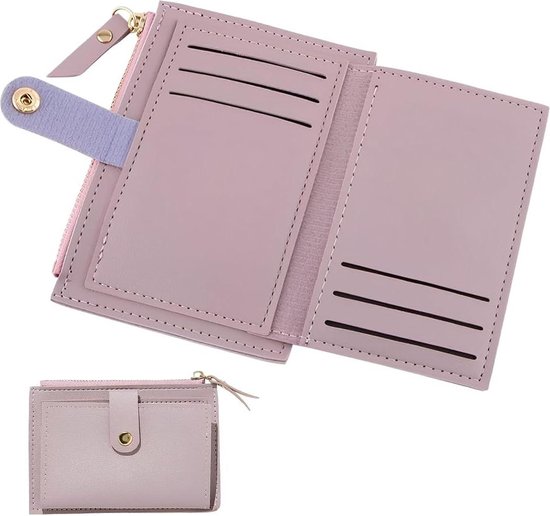 Kleurrijke moderne mini-portemonnee met sluiting voor heren en dames ...