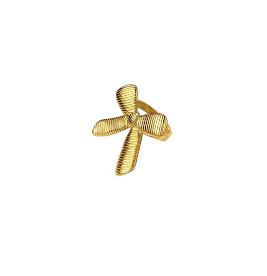 Ring - Yehwang - Goud - Strik - Statement ring - Verstelbaar ...