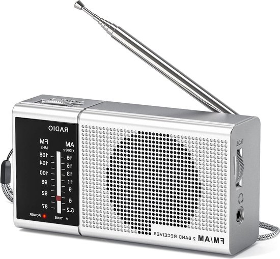 Portable AM FM Radio - Pocket Small Radio Transistor with Battery ...