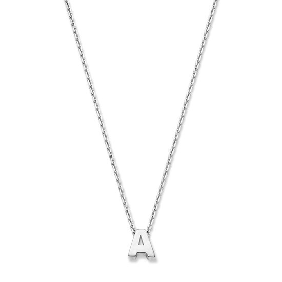 Zilver Gerhodineerde Collier letter B 1 1330111 | bol