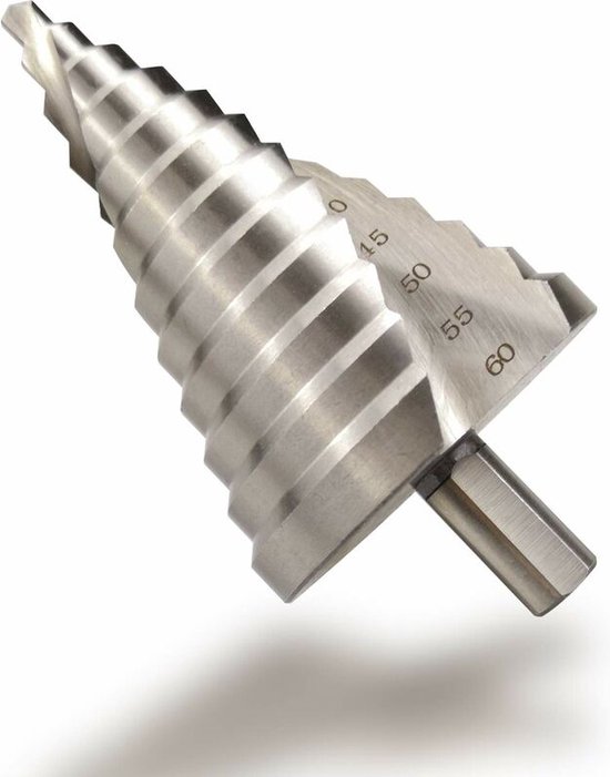 Stappenboor - Trappenboor - kegelboor - Stapboor - 6-60 mm - met 12 ...