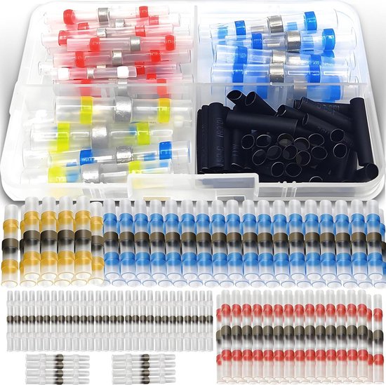 100 stuks Solder Connector Set - Impact Connectors Waterproof Insulated ...