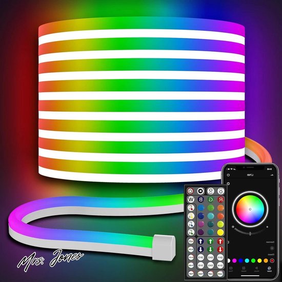 Mrs. Jones Led Neon Rope Lights 10m - Flexible Led Rope Lights ...