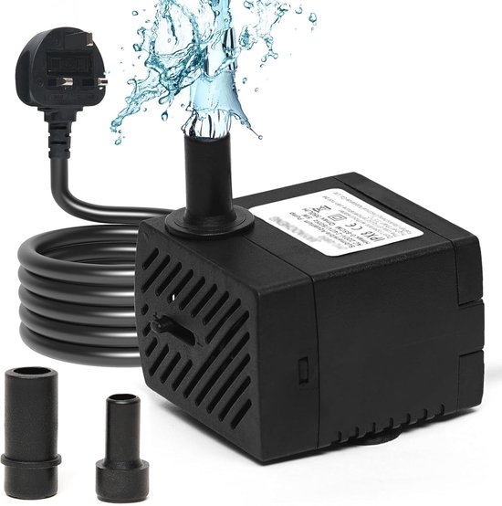Kleine waterpomp voor aquaria, vijvers en fonteinen - stille dompelpomp ...