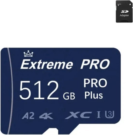 Sd Kaart Extreme Pro Plus - 512GB - Blauw - Geheugenkaart - Sd Kaart ...