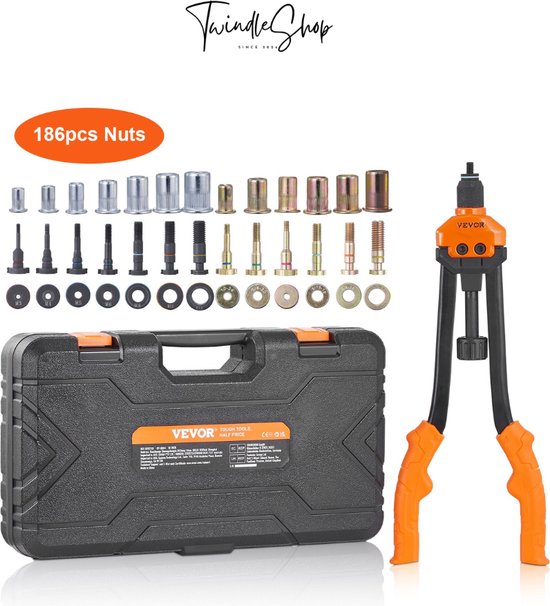 Klinknageltang 41 cm- 186 Delige Set - Handmatig - Klinknagels ...