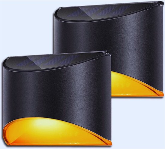 Solar Step Lights Outdoor Set van 2, Zonne-energie Verlichte Traptreden ...