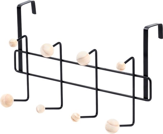 Deurhaak Metaal Zwart 37 cm - Ophanghaak - Deurhanger - Deurkapstok | bol
