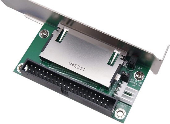 CF Card Adapter - CF to IDE Converter - 40 Pin IDE 3.5" Male Adapter with PCI Bracket | bol