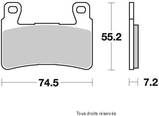 sifam remblok voor motor hyosung 700 st7 custom 2010 tot 2015 av nieuw ...