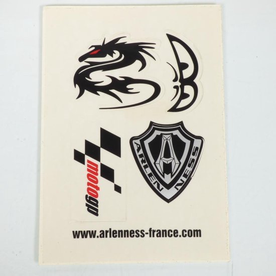 Autocollant stickers logo Arlen Ness dragon moto gp yeux pour casque ...