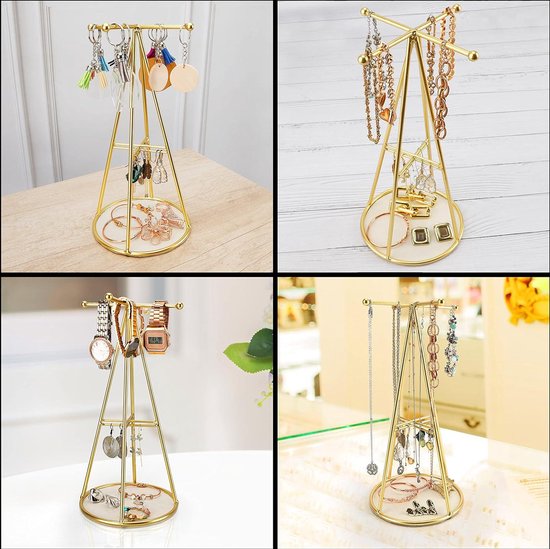 Pyramide Sieraden Houder Display Standaard met Ronde Basis - H29 cm ...