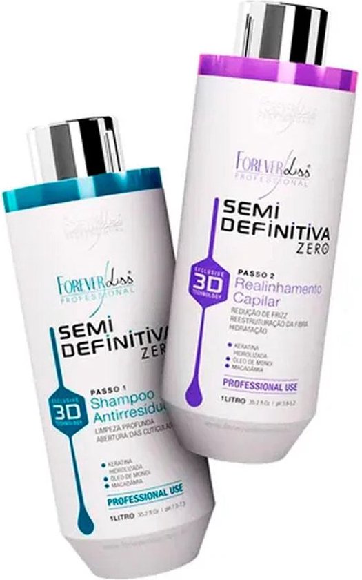 Forever Liss | Semi Definitiva Zero | Brazilian Keratin Treatment | (2x ...
