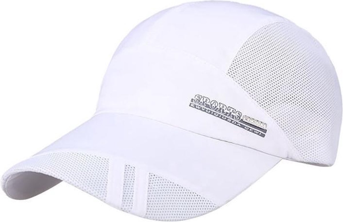 Running Performance Cap - Hardloop Pet - Baseball Trucker Cap Wit | bol.com