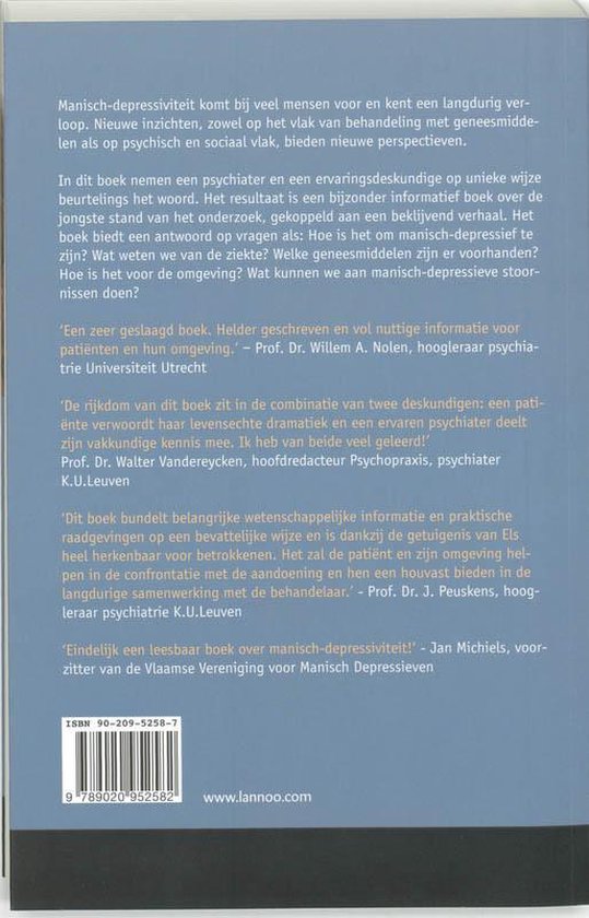 Manisch Depressief, P. Sienaert | 9789020952582 | Boeken | bol