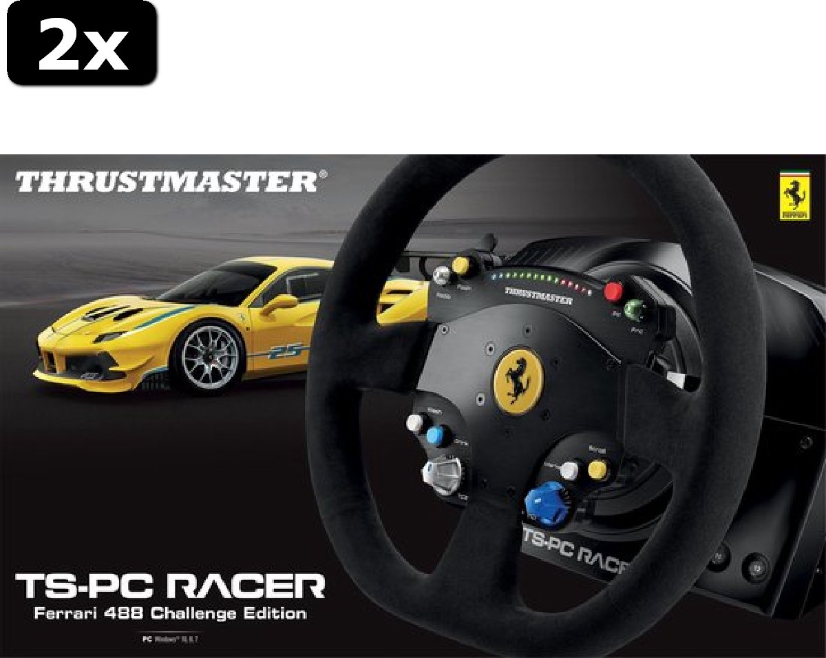 2x Thrustmaster TS-PC Racer Ferrari 488 Challenge Edition - Windows ...