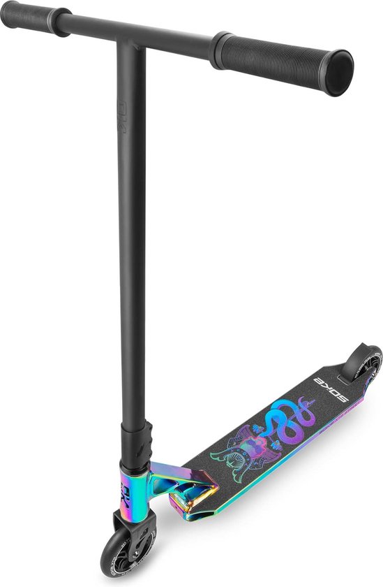 SOKE Snake - Stuntstep - tot 100 kg - 360 ° T-BAR stuur - zwart roze ...