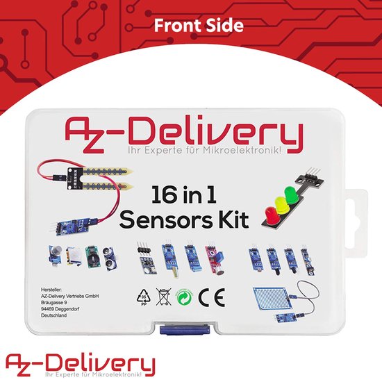 AZDelivery 3 x 16 in 1 Kit Accessoire Set met Sensoren en Modules ...