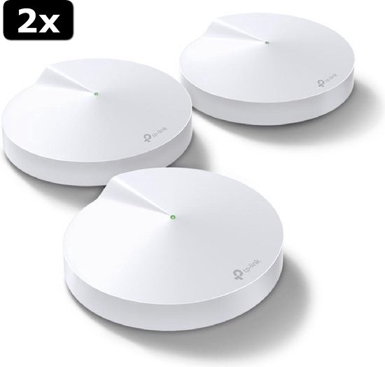2x TP-Link Deco M9 Plus - Mesh Wifi - 3-pack - 2018 | bol.com