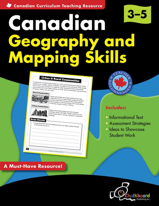 Geography and Mapping Skills- Canadian Geography and Mapping Skills ...