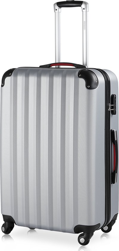 Monzana Hard case koffer Baseline XL Zilver | bol