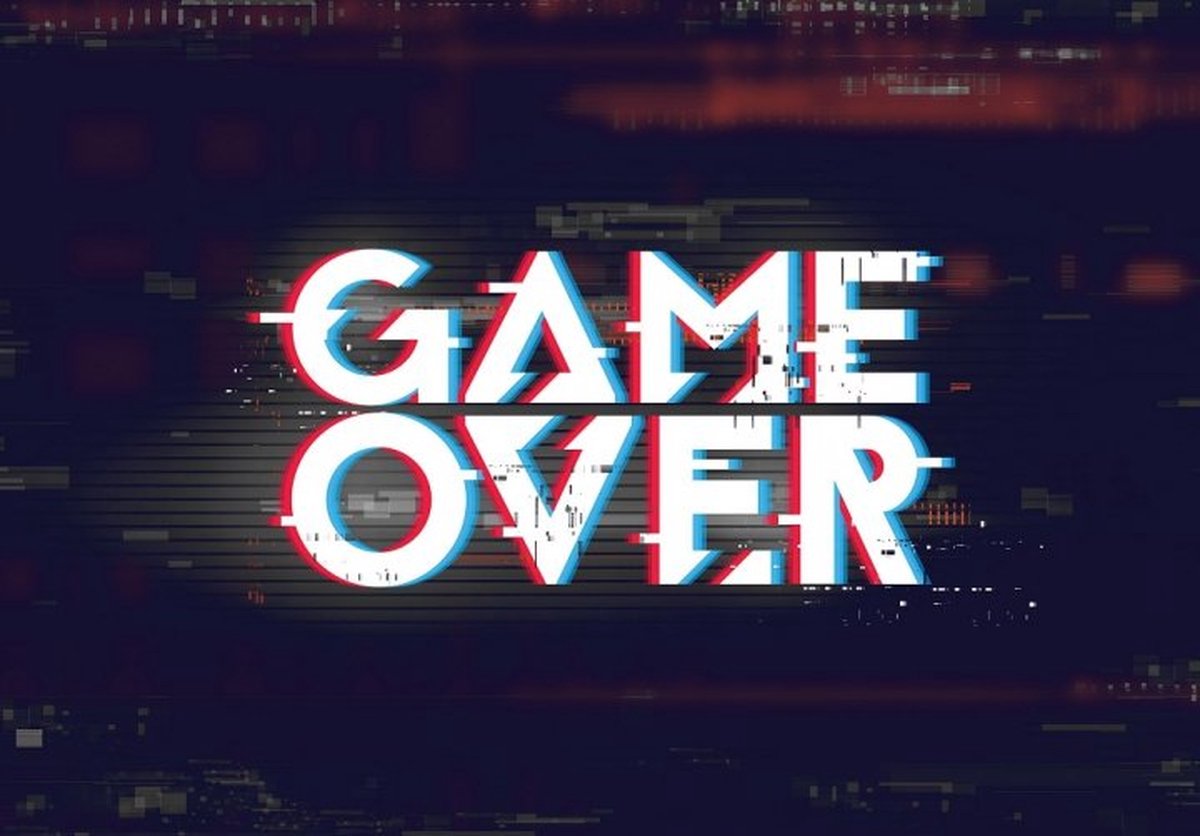 Fotobehang - Vlies Behang - Game Over - Gaming - Gamer - 254 x 184 cm ...
